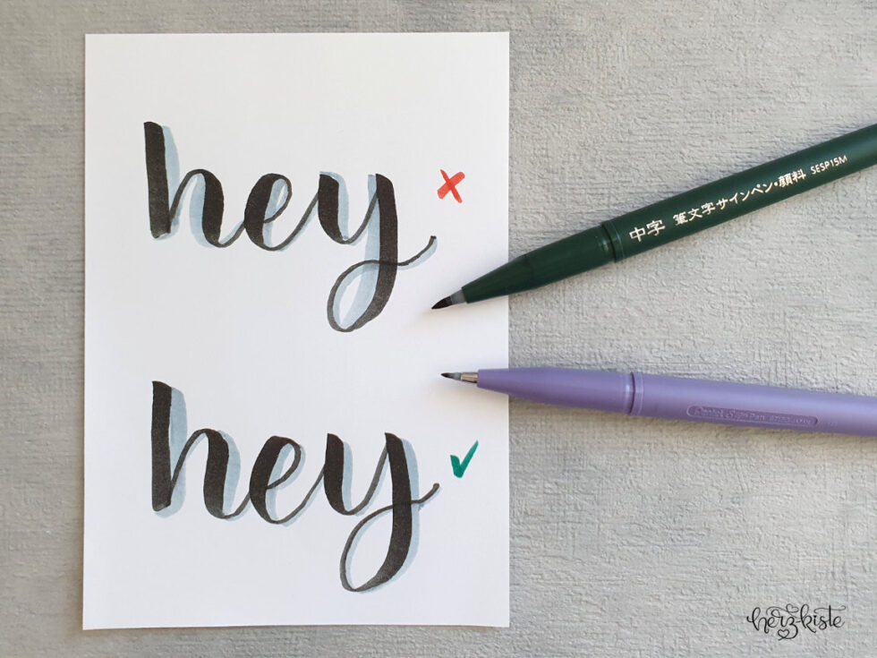 Lettering Tutorial: So gelingen dir Schatten