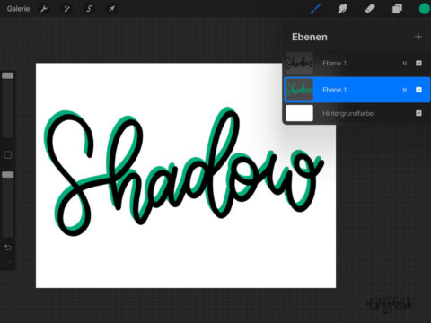 Lettering Tutorial: So gelingen dir Schatten
