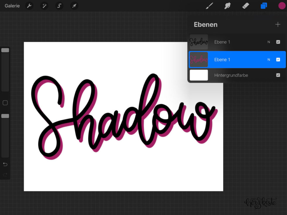 Lettering Tutorial: So gelingen dir Schatten